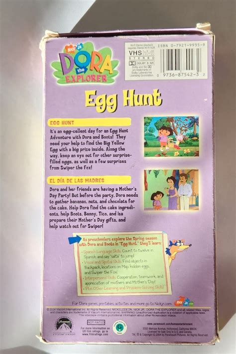 Dora The Explorer Egg Hunt Vhs