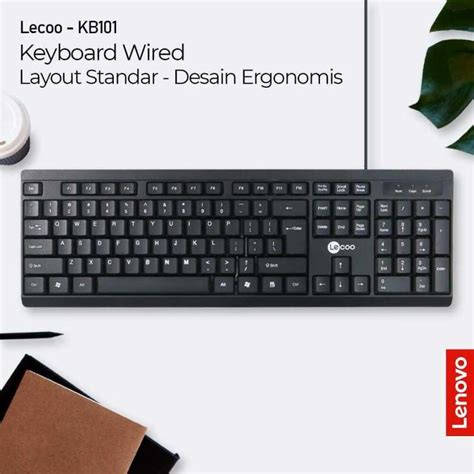 Jual Lecoo Keyboard Wired Standard Layout 104 Keys Kb101 Keyboard