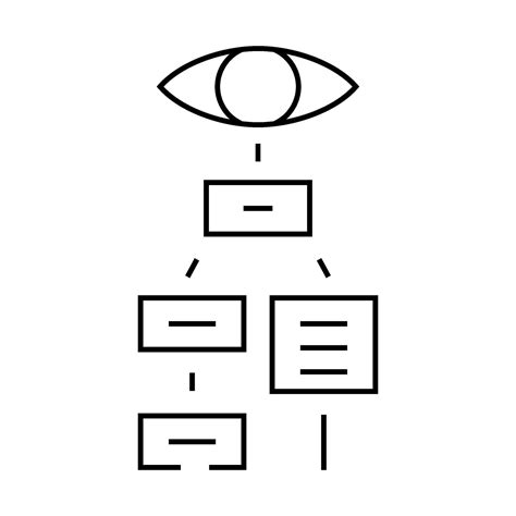 visual hierarchy ux ui design line icon illustration 48358004 vector art at vecteezy