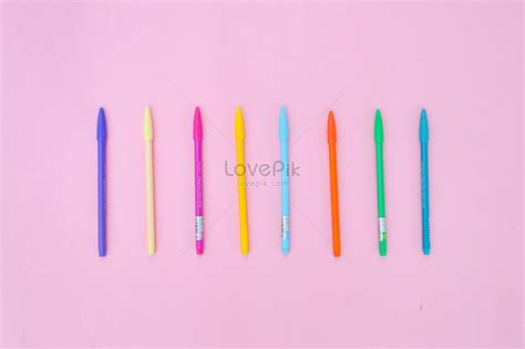 컬러 수채화 펜 사진 무료 다운로드 Lovepik