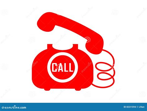 Het Pictogram Van De Telefoon Vector Illustratie Illustration Of