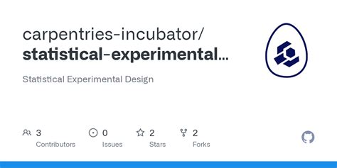 Github Carpentries Incubatorstatistical Experimental Design