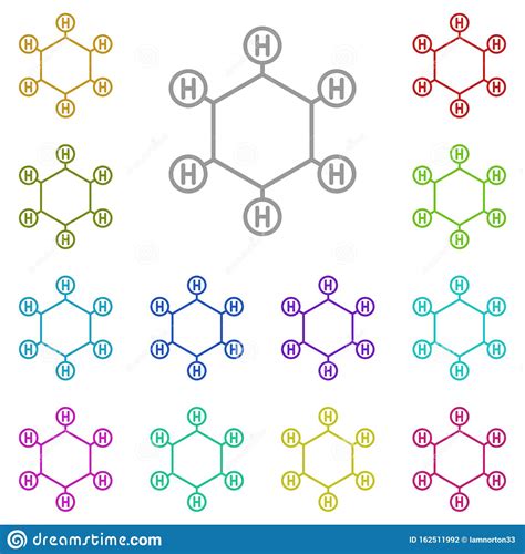 Molecules Iconmulti Color Icon Simple Thin Line Outline Vector Of Biology Icons For Ui And Ux