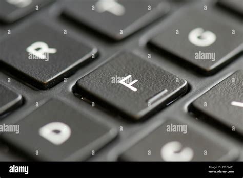 Letter F Key On A Laptop Keyboard Stock Photo Alamy