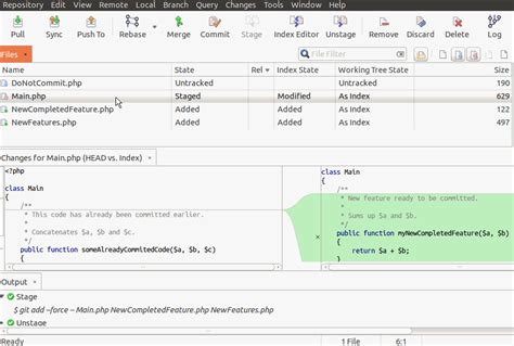 Git How Do I Only Commit Specific Lines Using Smartgithg Stack