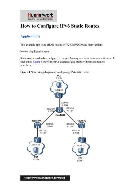 How To Configure I Pv6 Static Routes Pdf Free Download