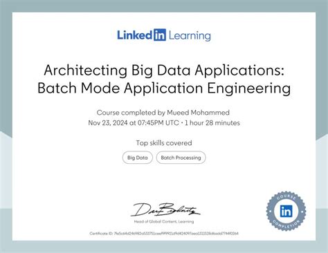 Mueed Mohammed On Linkedin Certificate Of Completion