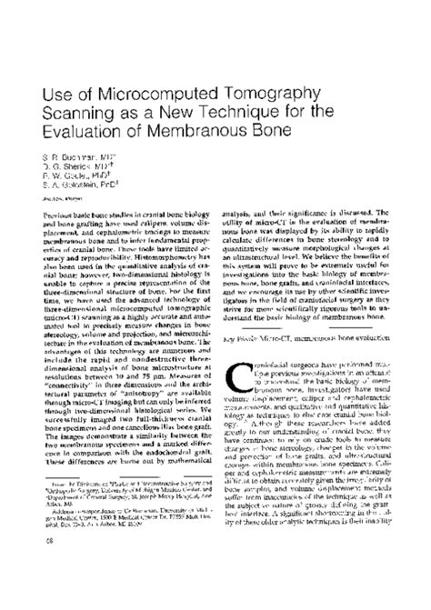 Pdf Use Of Microcomputed Tomography Scanning As A New Technique For The Evaluation Of