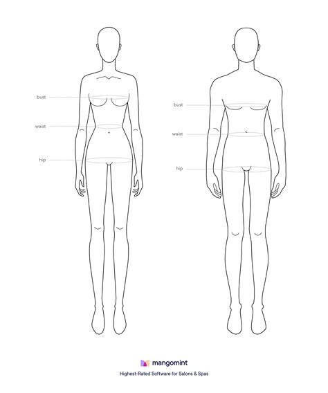 Free Body Chart Template Downloads Pdf Mangomint Salon And Spa Software