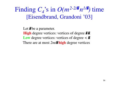 Ppt Finding Cycles Using Rectangular Matrix Multiplication And Dynamic Programming Powerpoint