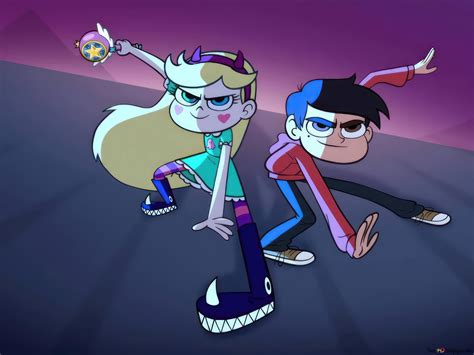 Star Butterfly And Marco Diaz From Star Vs The Forces Of Evil K Wallpaper Download