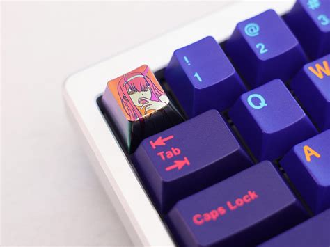 Zero Two Titanium Keycaps R Titanium Keycaps