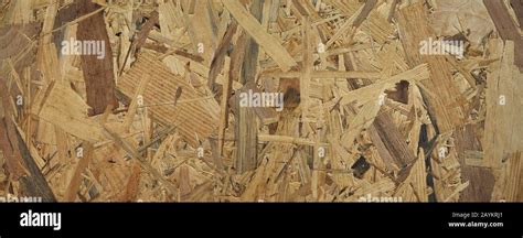 Close Up Panorama Of An OSB Board Oriented Strand Structural Board Stock Photo Alamy