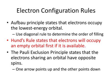 Ppt Electron Configuration Rules Powerpoint Presentation Free Download Id 4044167