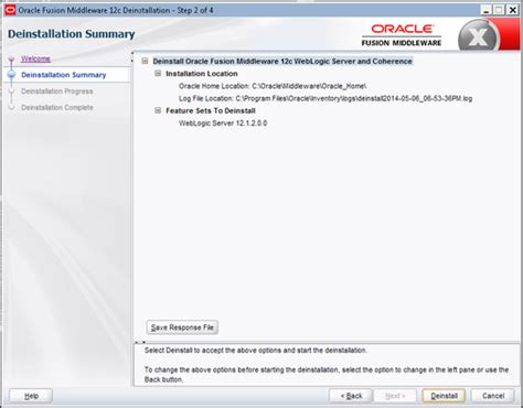 Uninstall Oracle Weblogic Server Weblogicexpert