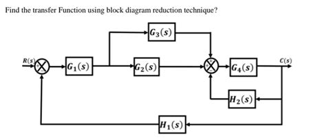 Find The Transfer Function Using Block Studyx