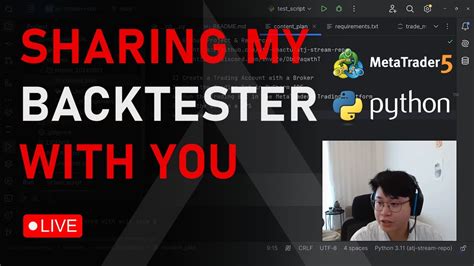 Sharing My Backtester With You Algo Trading In Python Livestream 3 Youtube