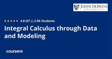 Integral Calculus Through Data And Modeling Specialization Courses Johns Hopkins Coursera