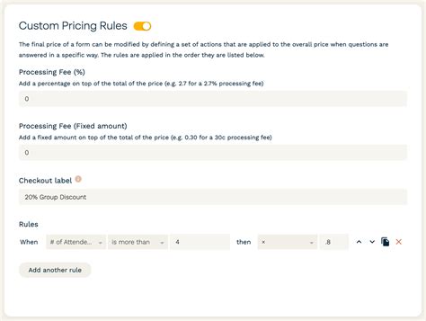 How Do I Set Up Custom Pricing Rules Paperform Help Center