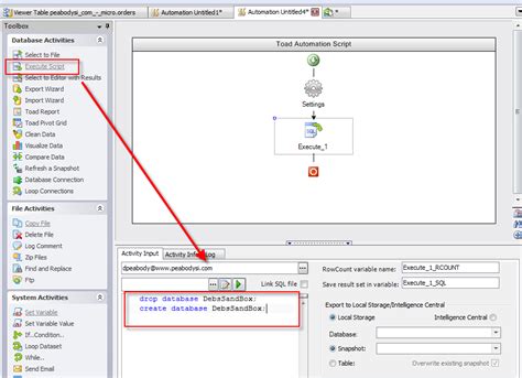 Toad Data Point Automation Series Blog 9 Execute Script The Quest