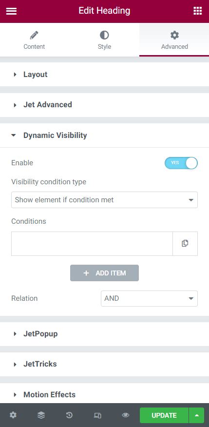 Woocommerce Products Dynamic Visibility Conditions Overview Jetengine