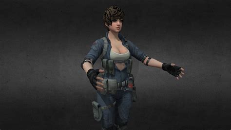 Sudden Attack 2 Female Download Free 3d Model By Ok Nerd Oknerd