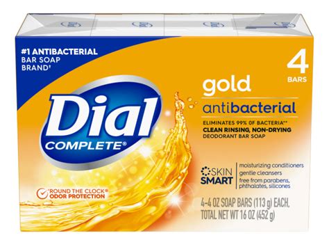 Dial Gold Antibacterial Bar Soap 4 Oz113 G 4 Count Ingredients And
