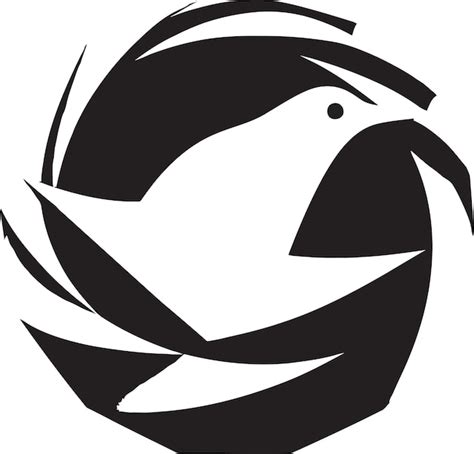 Premium Vector The Nesting Instinct A Black Vector Icon Elegance In Monochrome Black Bird Nest