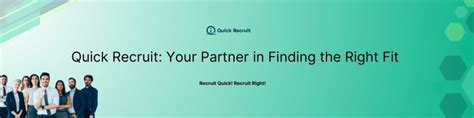 Quickrecruit Findingtherightfit Recruitmentpartner Efficienthiring