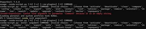 Исправление ошибки Powershell Conda команда не распознана после обновления