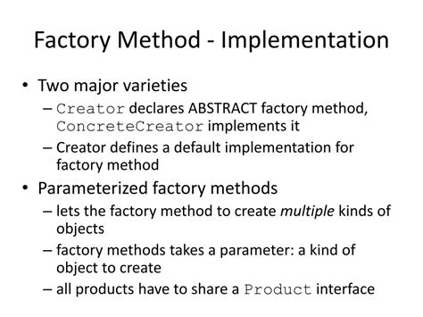 Ppt The Factory Method Design Pattern Powerpoint Presentation Free Ppt The Factory Method Design Pattern Powerpoint Presentation Free