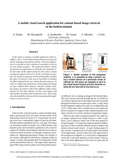 A Mobile Visual Search Application For Content Based Image Retrieval In
