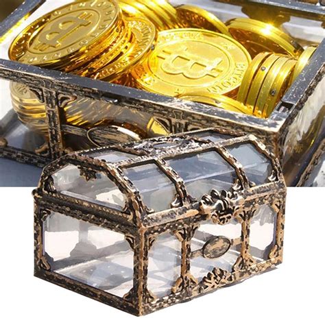 Retro Pirate Treasure Chest Modeling Transparent Bracelet Necklace