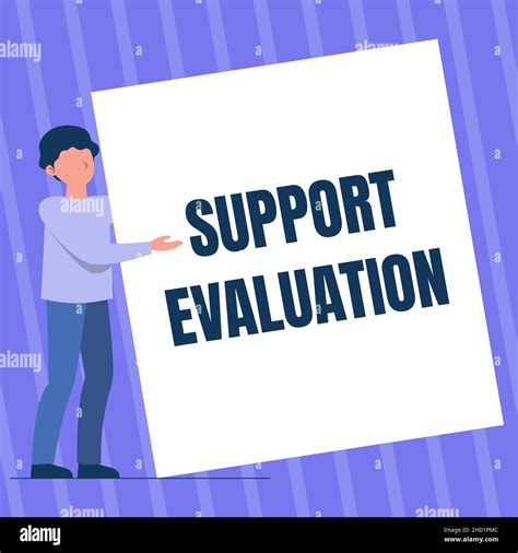 Handwriting Text Support Evaluation Business Concept Helps Evaluate A Subjects Worth Or