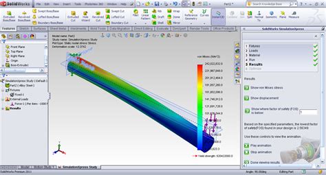 Tutorial Using Simulationxpress In Solidworks For Analyzing A Rod