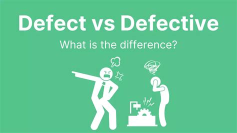 Defect Vs Defective What Is The Difference Quality Engineer Stuff