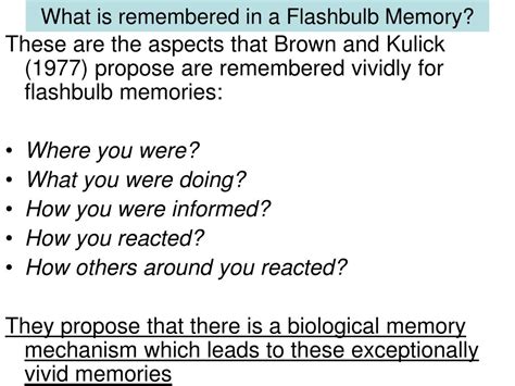 Ppt Flashbulb Memory Powerpoint Presentation Free Download Id 3653591