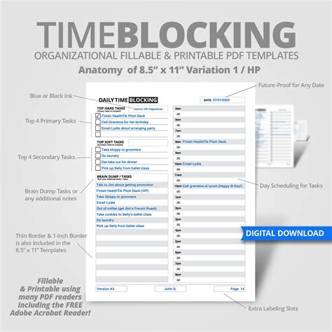 Elon Musks Time Blocking Task And Time Scheduling Templates Project