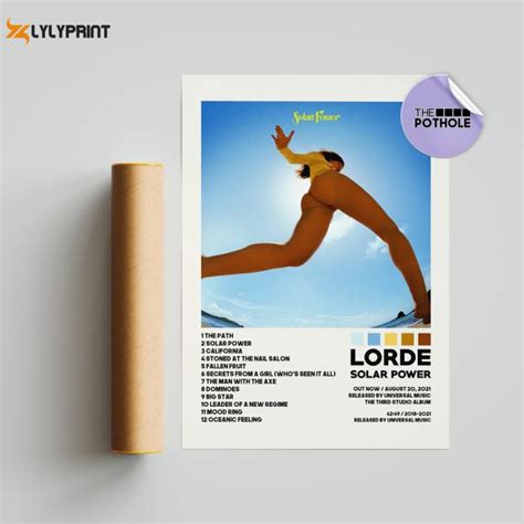 Lorde Posters Solar Power Poster Lorde Solar Power Album Cover