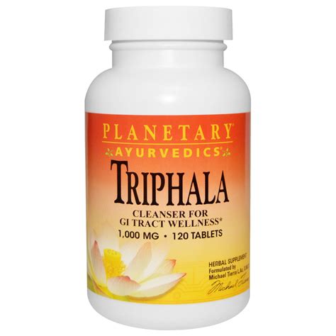 Planetary Herbals, Ayurvedics, Triphala, 1,000 mg, 120 Tablets - iHerb