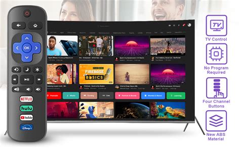 Piudekei Replacement Roku Tv Remotes For Tclhisensesharp