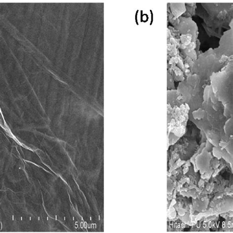 Fesem Micrographs Of A Graphene Oxide B Amine Functionalized Rgo Download Scientific Diagram