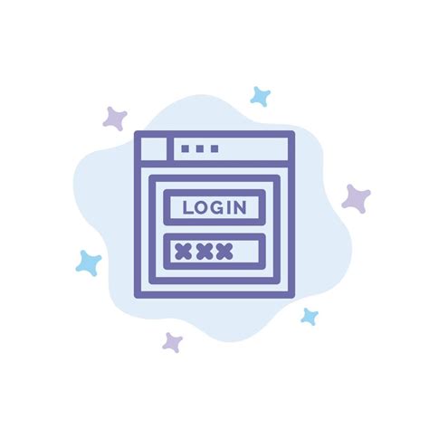 Internet Password Shield Web Security Blue Icon On Abstract Cloud
