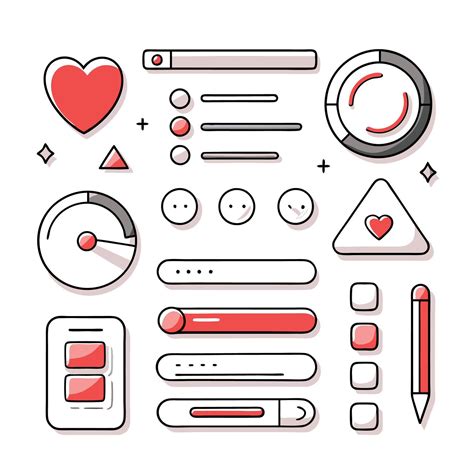 Simple Web Ui Elements Kit Graphic 47800569 Vector Art At Vecteezy