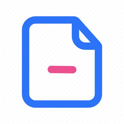 Files 1 Two Tone Outline Delete File Icon Download On Iconfinder