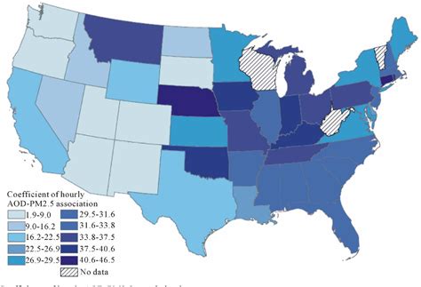 Figure 4 From Spatio Temporal Variations In The Associations Between Hourly Pmsub2 5 Sub And
