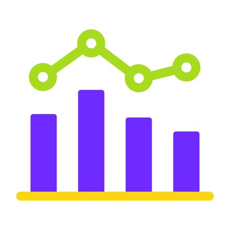 planar chart broken line histogram vector icons free download in svg png format