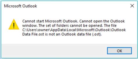 Solved Cannot Start Microsoft Outlook Cannot Open The Outlook Window