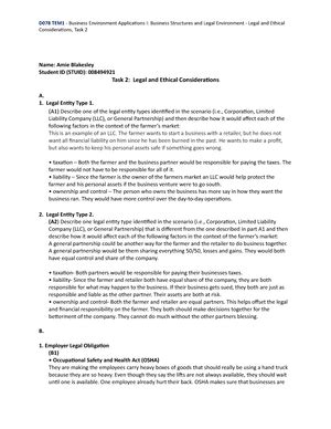 NEW D TASK DONE Passed D TASK WGU Studocu