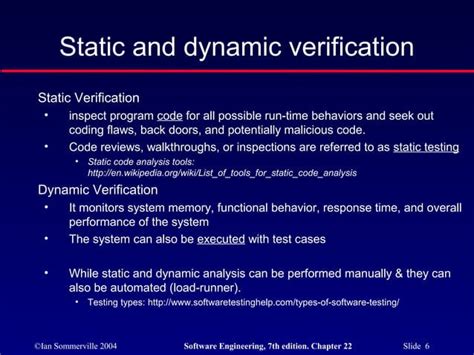 Software Verification And Validation Ppt